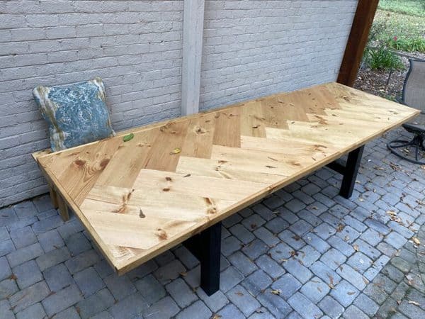 DIY Herringbone table: your step-by-step guide - Home like you mean it